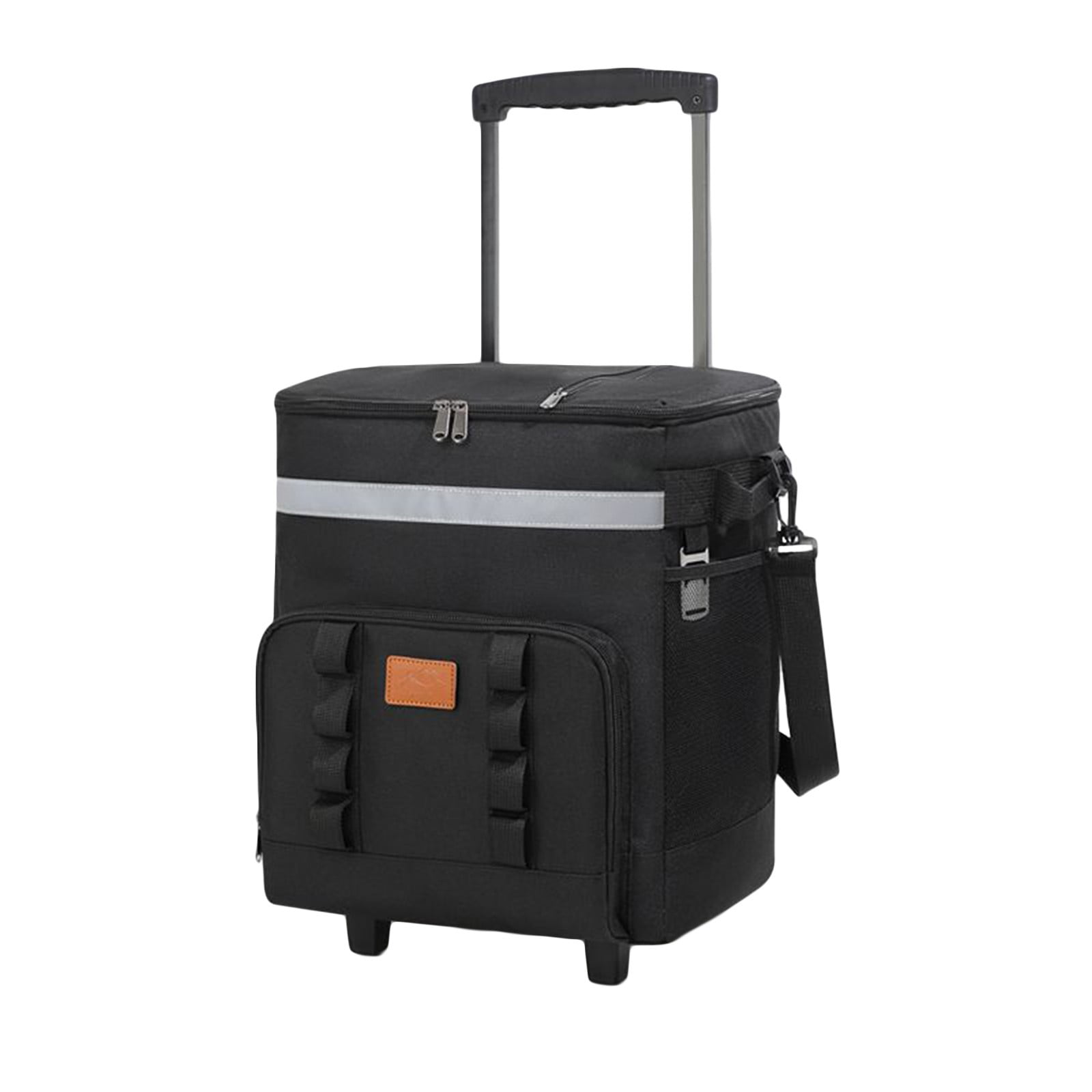 Large Rolling Cooler, 50 Quart Leakproof Insulated Soft Cooler Bag with ...