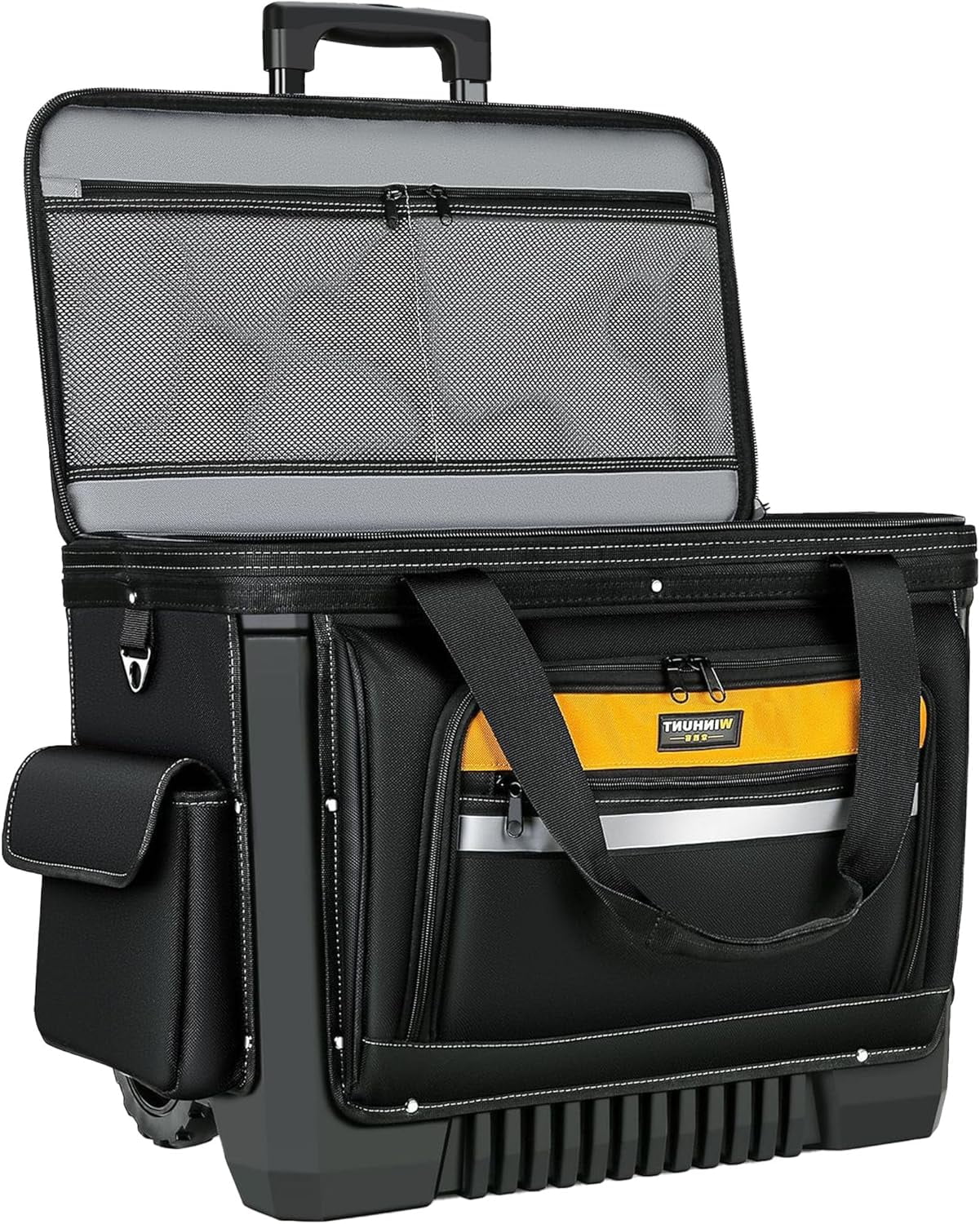Large Rolling Tool Bag with Big Wheels, Waterproof Roller Tool Box, Big ...