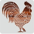 Large Rooster Pattern Plastic Painting Stencils 12x12inch - Walmart.com