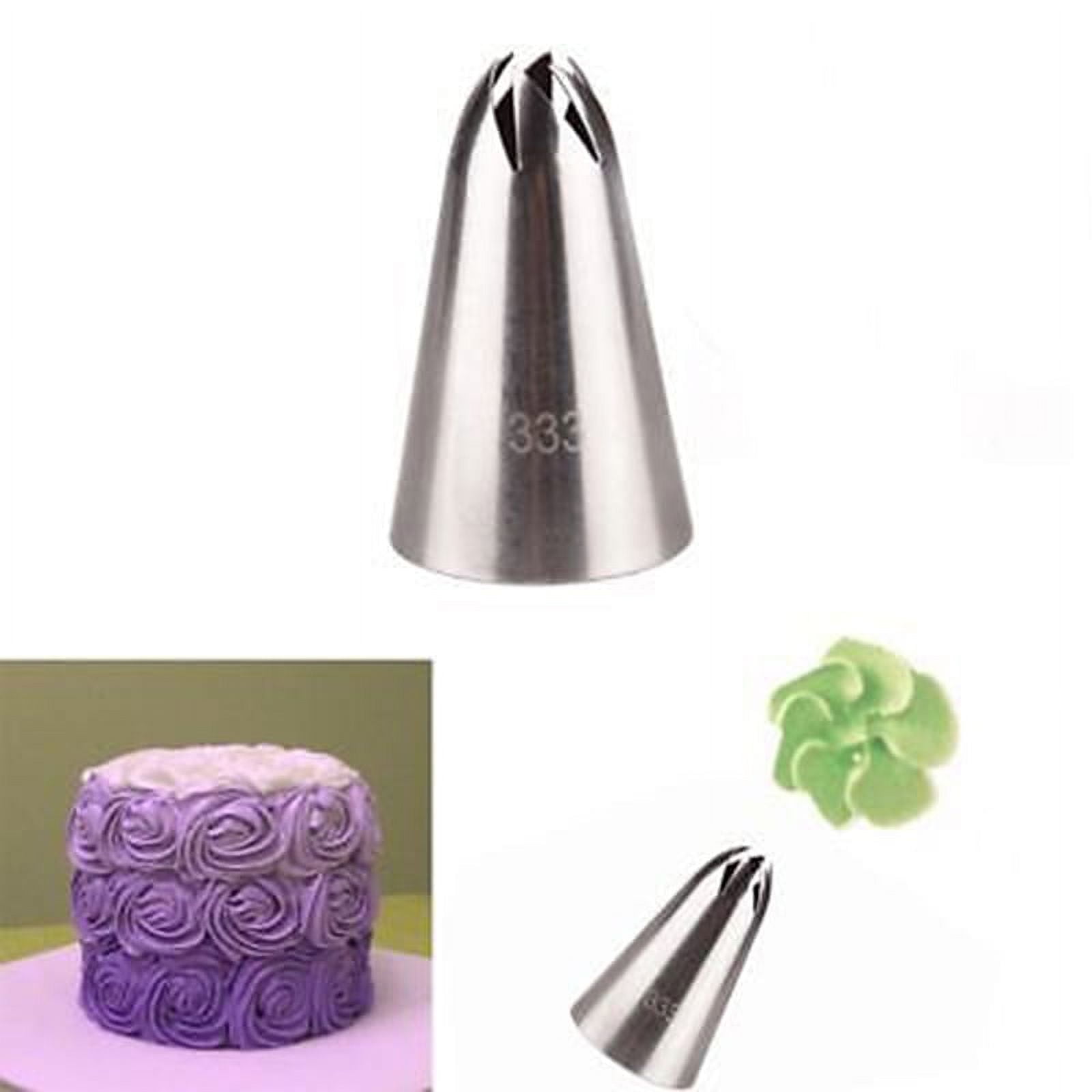 Large Rose Cream Icing Piping Nozzle Stainless Steel Pastry Tips Nozzle ...