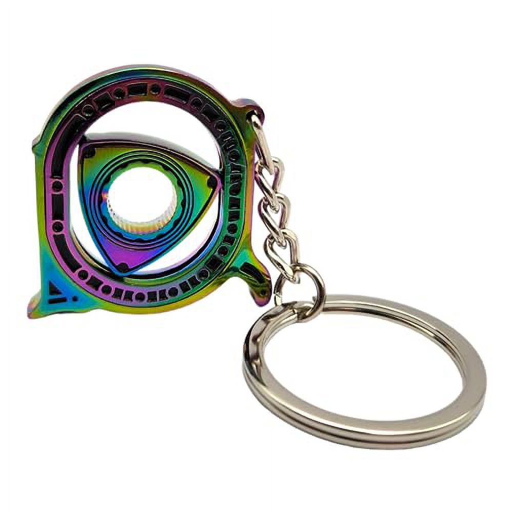 Large Rotary Engine Mazda RX7 RX8 Cutout Metal Keychain (Neon Chrome ...