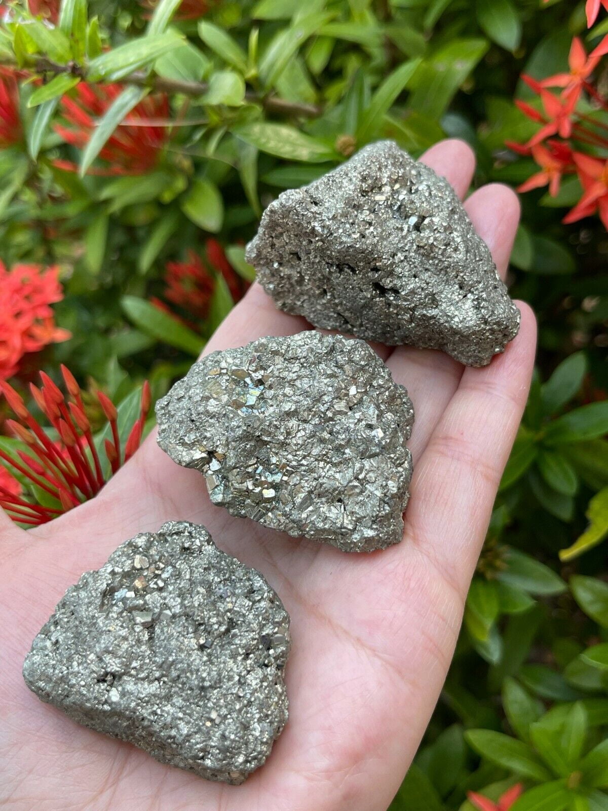 Large Rough Natural Pyrite Stones, Raw Pyrite - Walmart.com