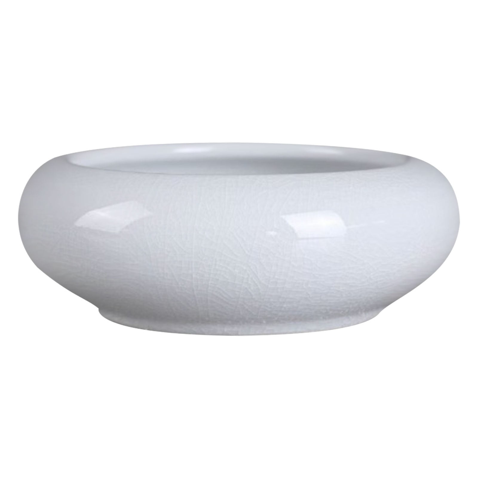 Large Round Ceramic Flower Pot Without Holes | Calamus Money Grass Bowl ...