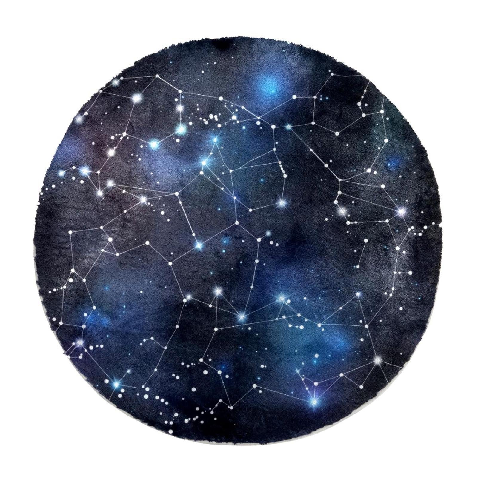 Large Round Fluffy Area Rugs, 100cm Luxury Shag Rug Soft Rugs Non Slip ...