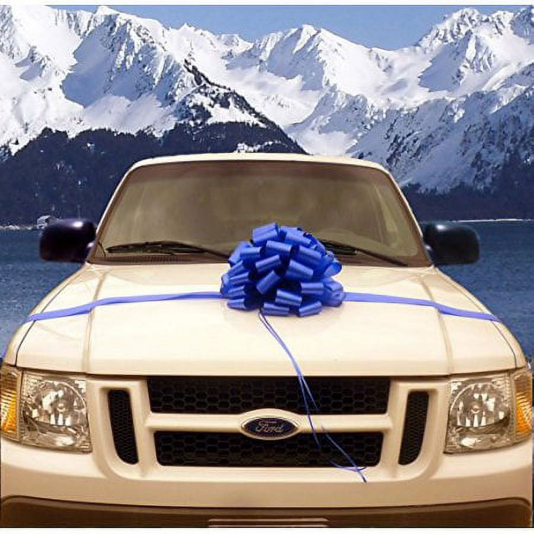 Large Royal Blue Car Bow, 16" Wide - Easter, Memorial Day, Spring ...