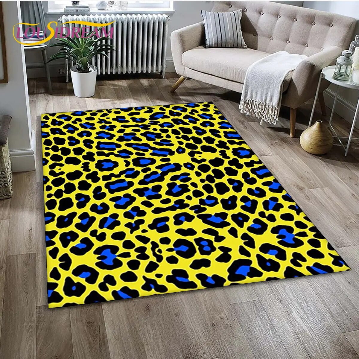 Large Rug 3D Wild Leopard Print Series Area Rug Carpet Rug for Home ...