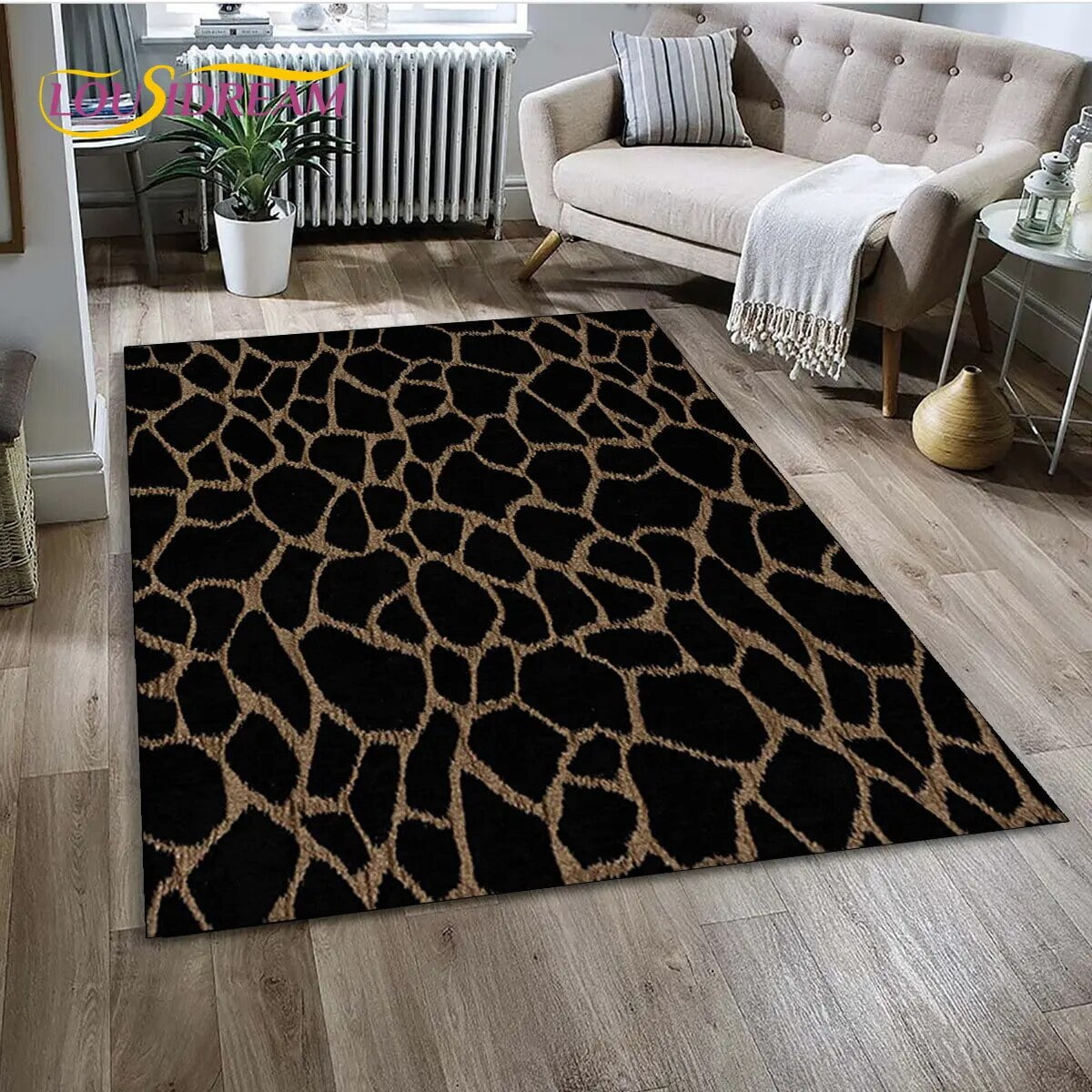 Large Rug 3D Wild Leopard Print Series Area Rug Carpet Rug for Home ...