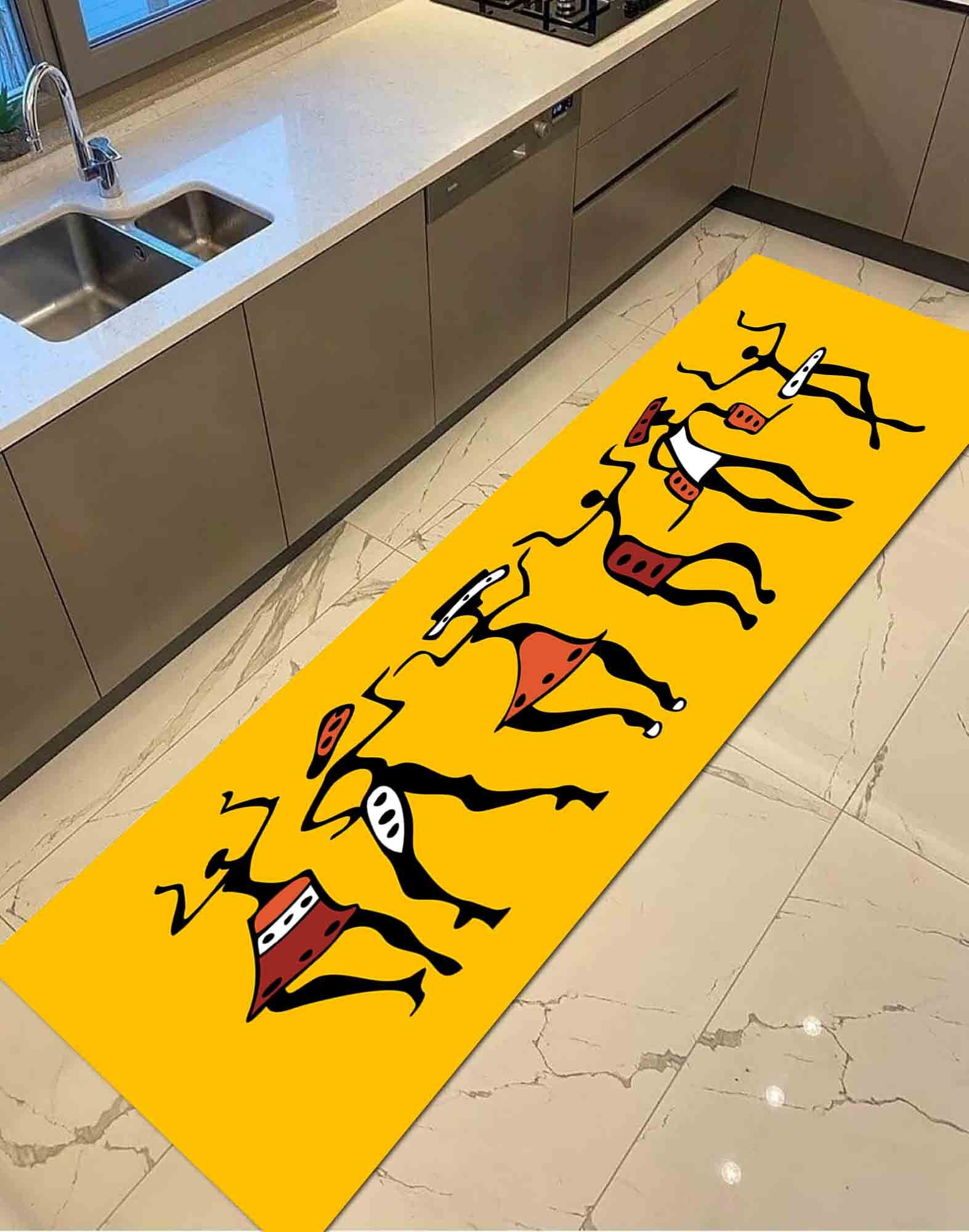 Large Rug, African Dancers Rug, Office Decor Rug, Abstract Rugs, Salon ...