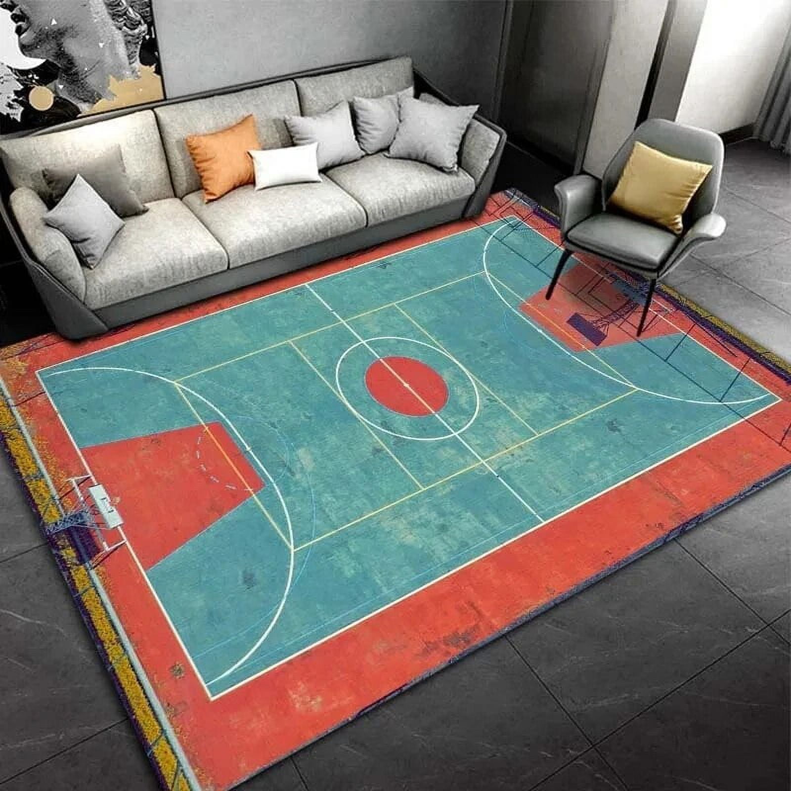 Large Rug Basketball Soccer Ball Court Carpet for Living Room Home ...