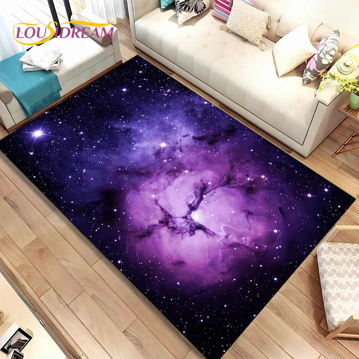 Large Rug Galaxy Universe Space Stars Area Rug Carpet Rug for Home ...