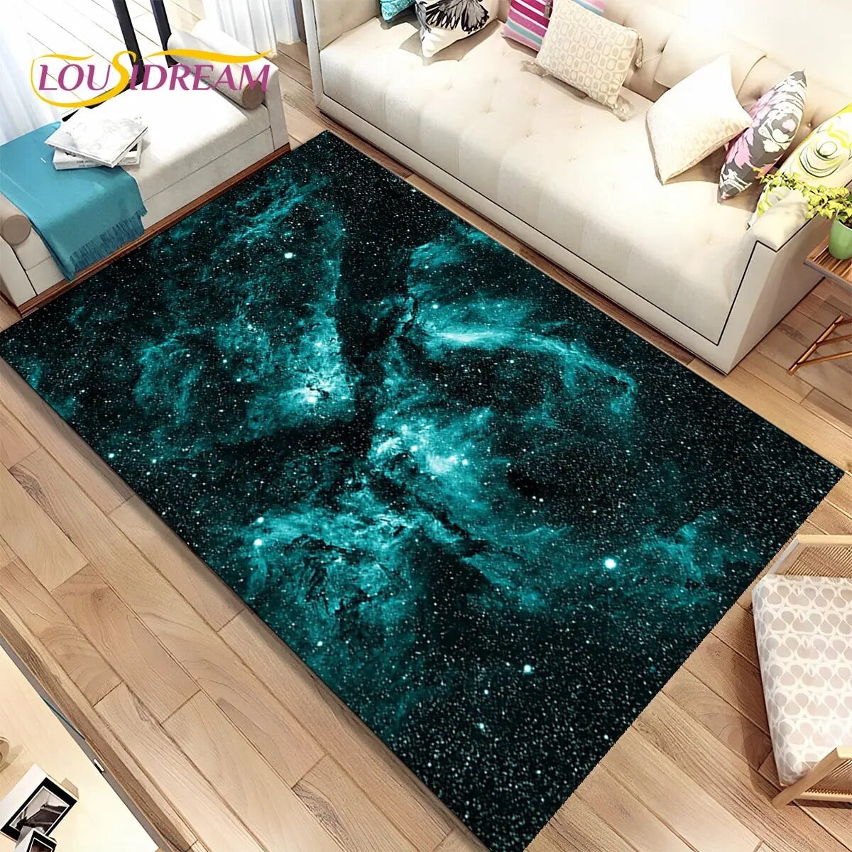 Large Rug Galaxy Universe Space Stars Area Rug Carpet Rug for Home ...
