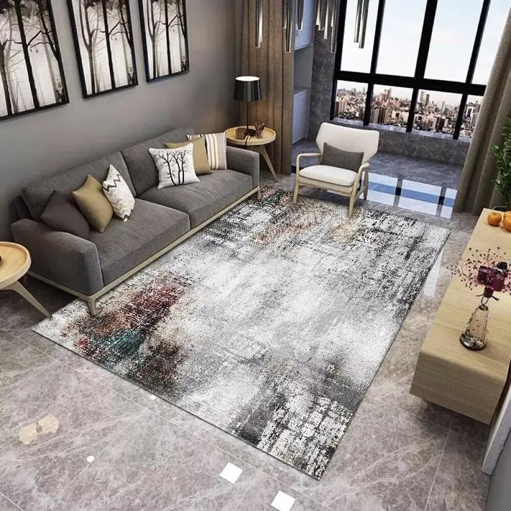 Large Rug Golden Luxury Abstract Living Room Carpet s Nordic Large Area ...