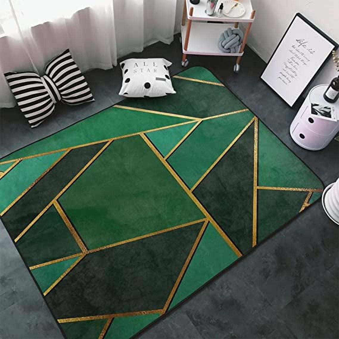 Large Rug Modern Green Hills Carpet for Living Room Luxury Home Decor ...