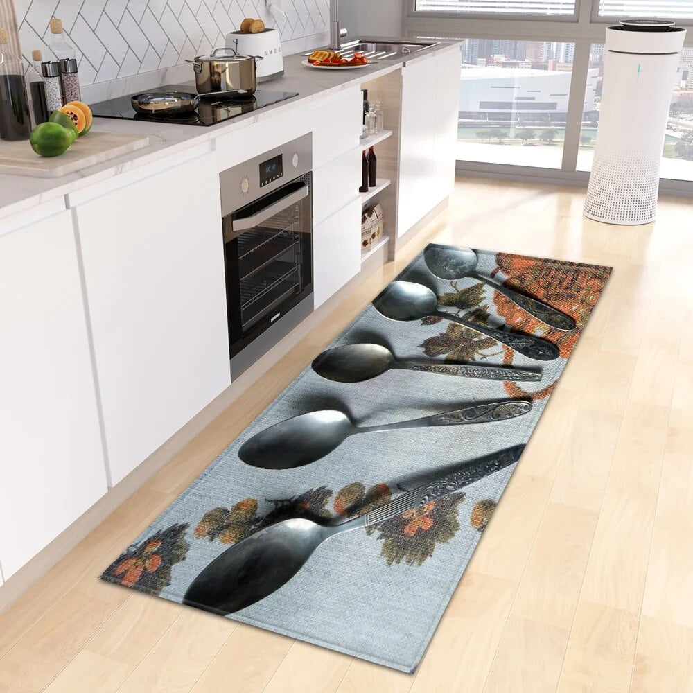 Large Rug Modern kitchen Carpet tableware kitchenware wooden spoon door ...
