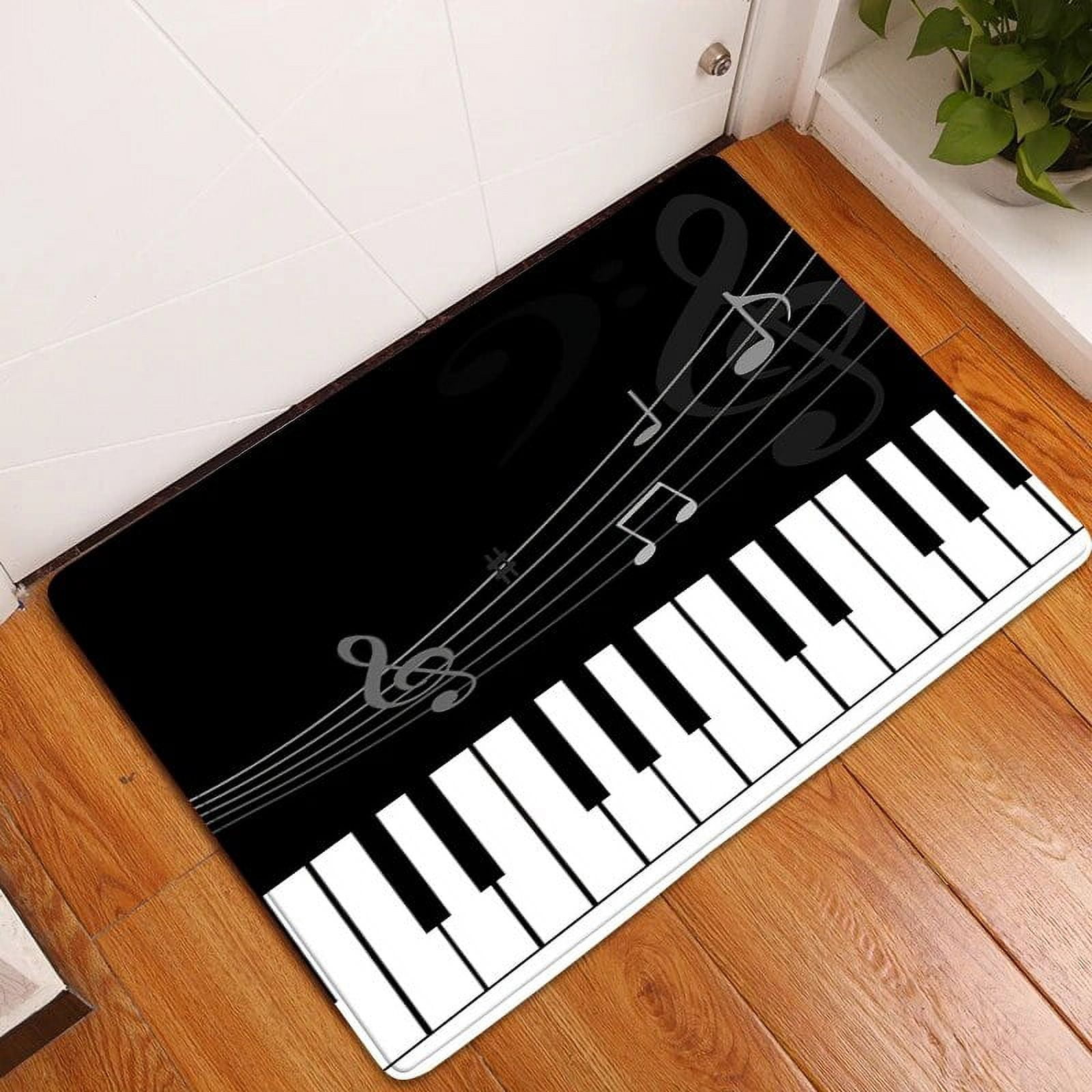 Large Rug Music notes floor mats colored non slip door areas Carpet s ...