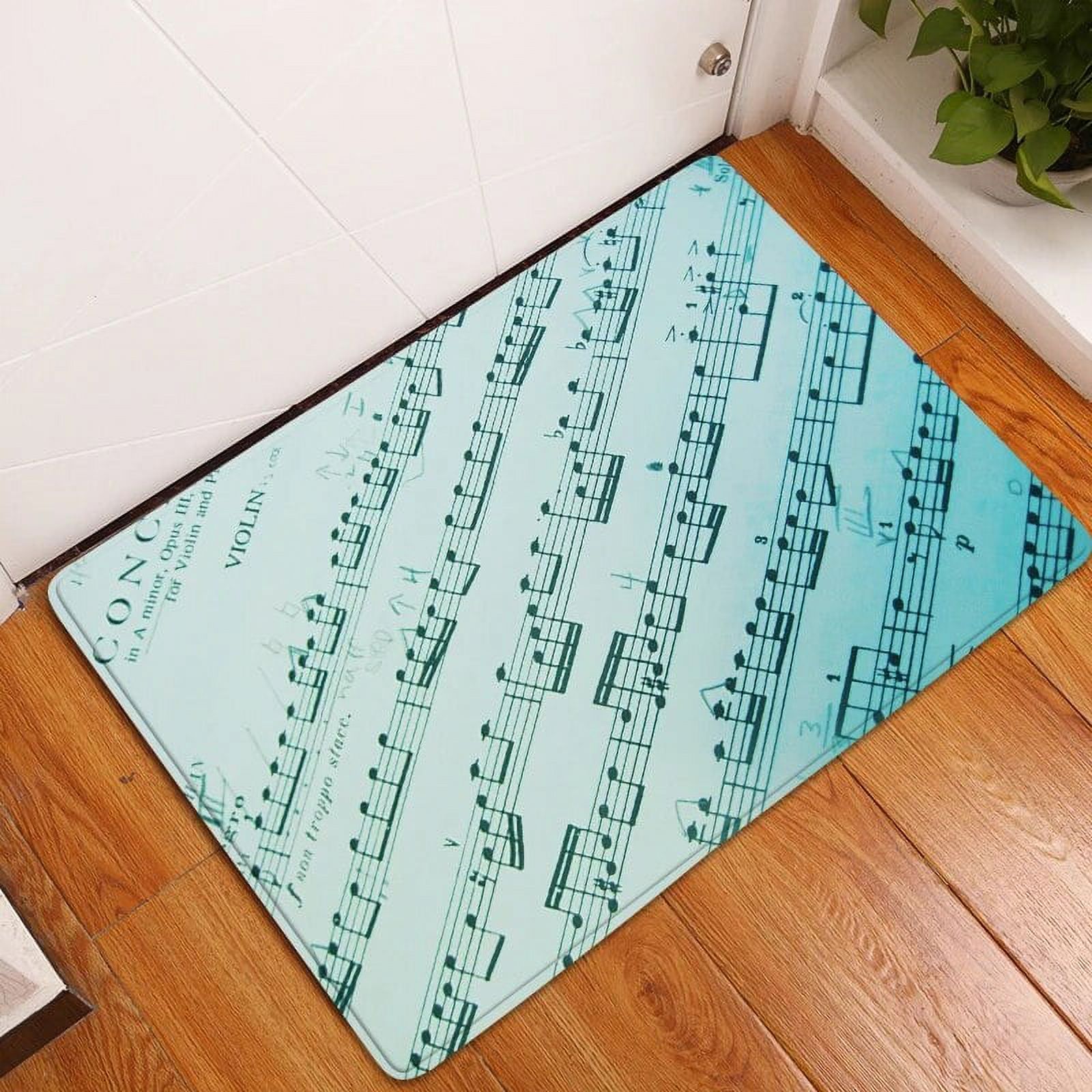 Large Rug Music notes floor mats colored non slip door areas Carpet s ...