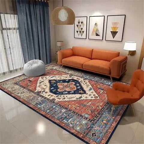 Large Rug Retro Design Fluffy Carpet s for Living Room Luxury Whole ...