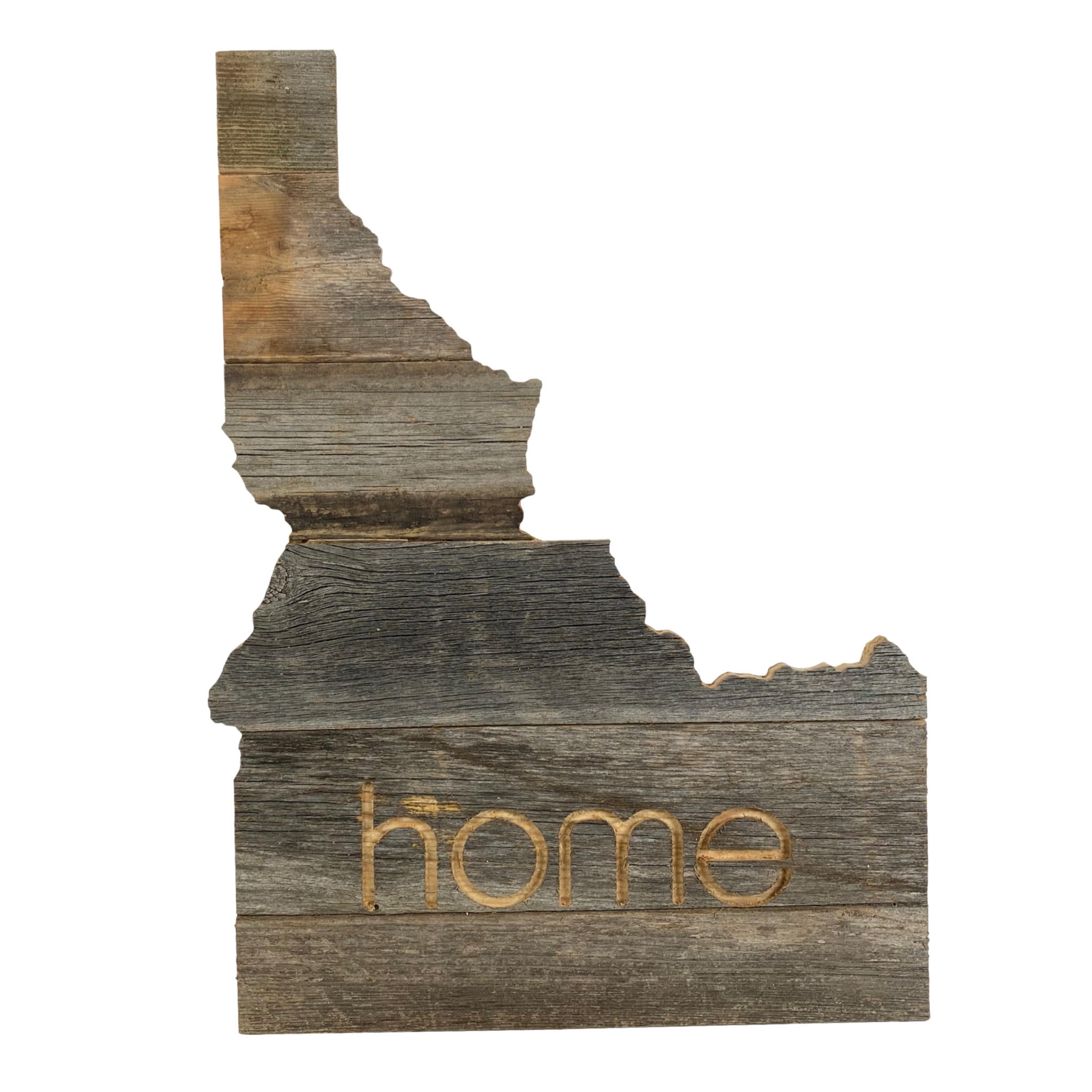 Large Rustic Farmhouse Idaho Home State Reclaimed Wood Wall Sign ...