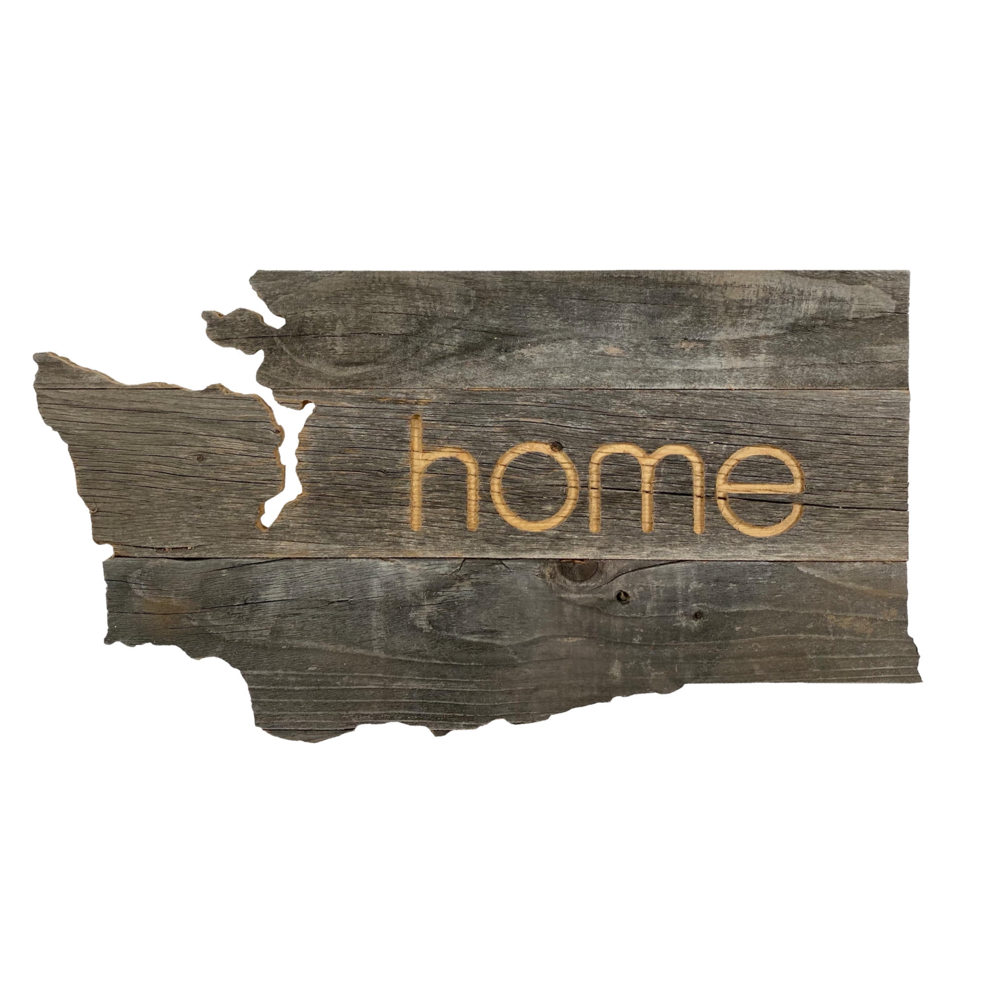Large Rustic Farmhouse Washington Home State Reclaimed Wood Wall Sign ...