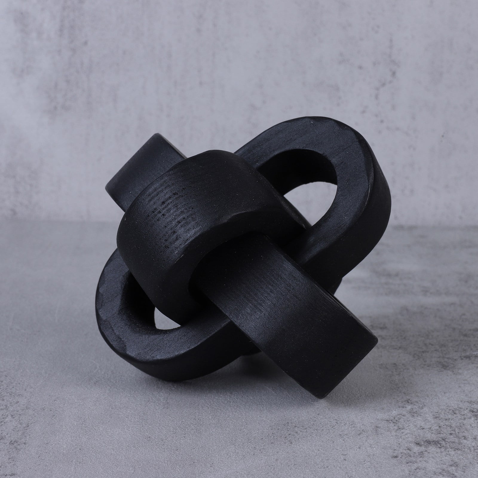 Large Rustic Wood Knot Decor, 3-Link Wood Chain Link Decor, Hand Carved ...