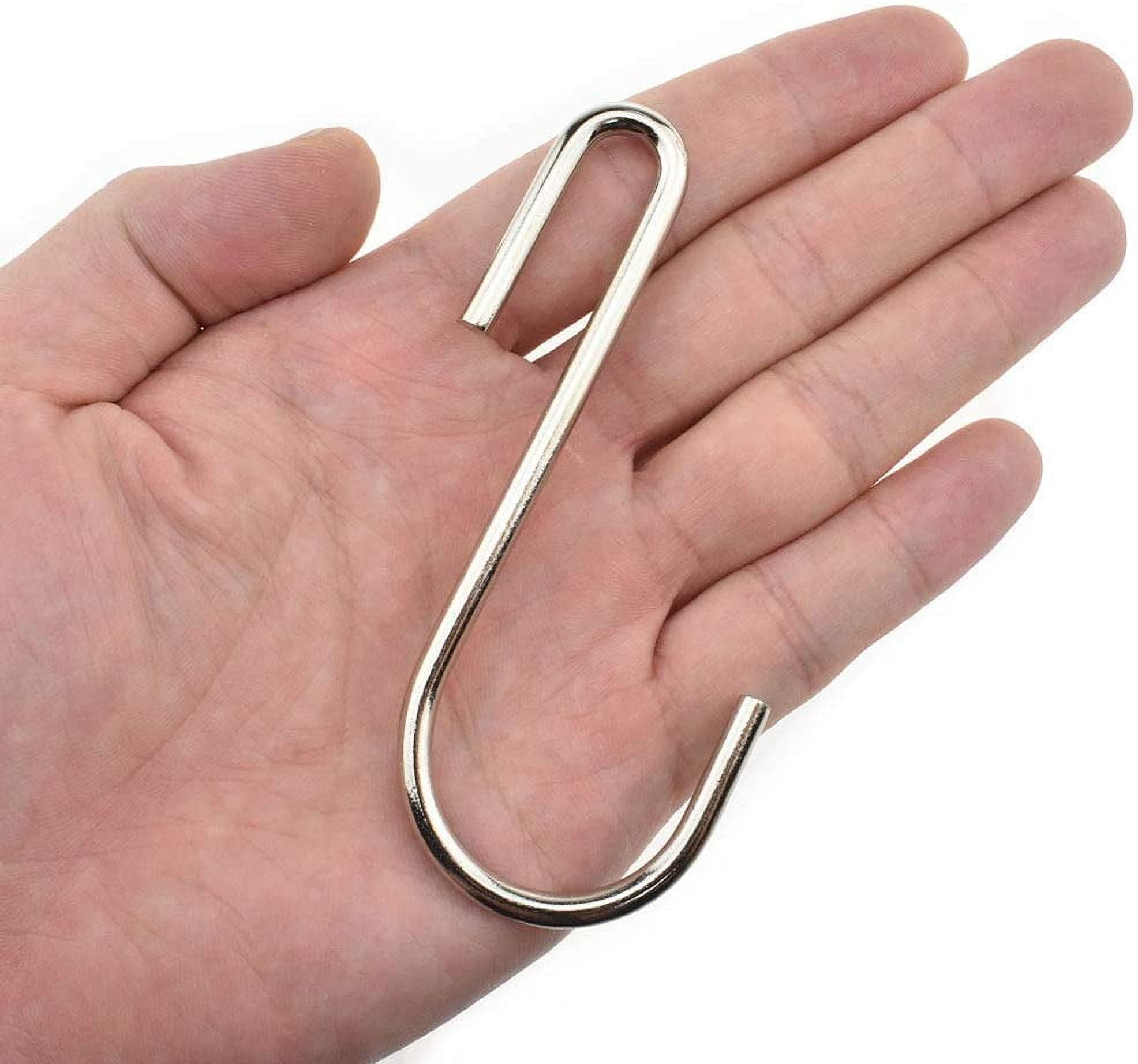 Ziediop Large S Hooks, Anti-Rust Solid Metal Hooks for Kitchen Cookware ...