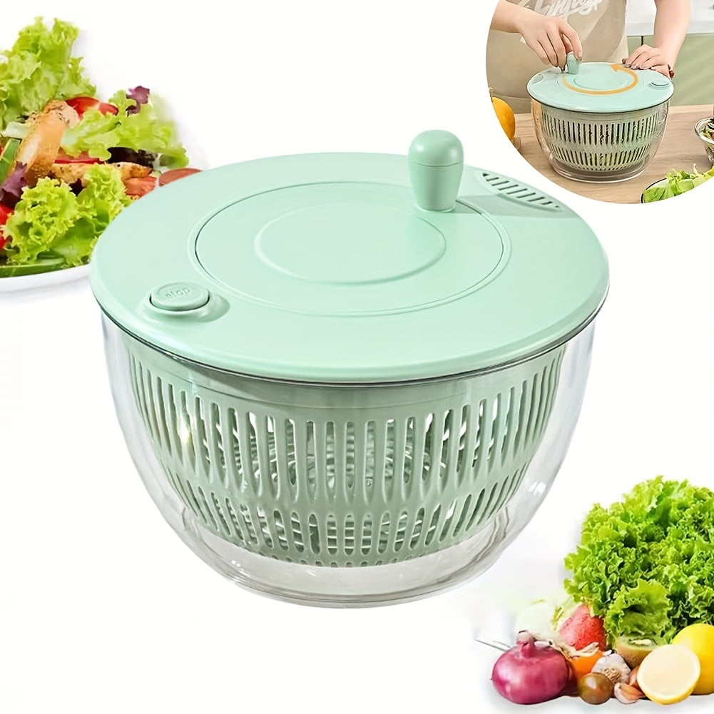 Large Salad Spinner and Slicer, Grater with Container and Lid and ...