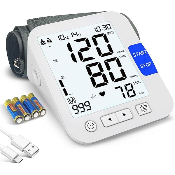 Large Screen Blood Pressure Monitor, Blood Pressure Machine Dual User ...