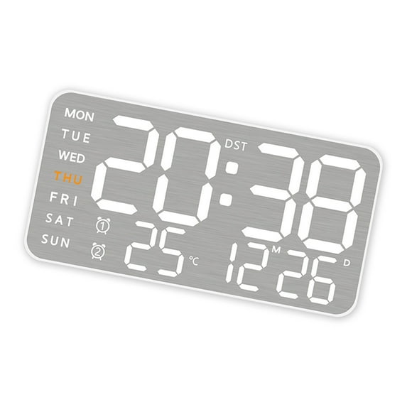 Large Screen Digital Alarm Clock with Date Display and Snoozes Feature ...