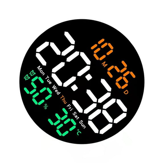 Large Screen Digital Clock with Remote Controlled 10inch Led Wall Clock ...