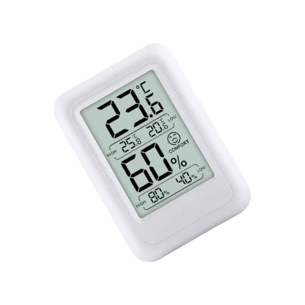 Large Screen Digital Temperature Humidity Gauge High Low Values Memory ...