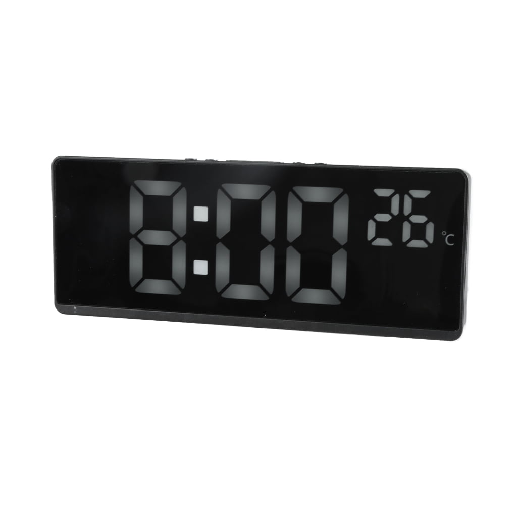 Large Screen LED Digital Clock Adjustable Brightness 12/24 Hour Display ...