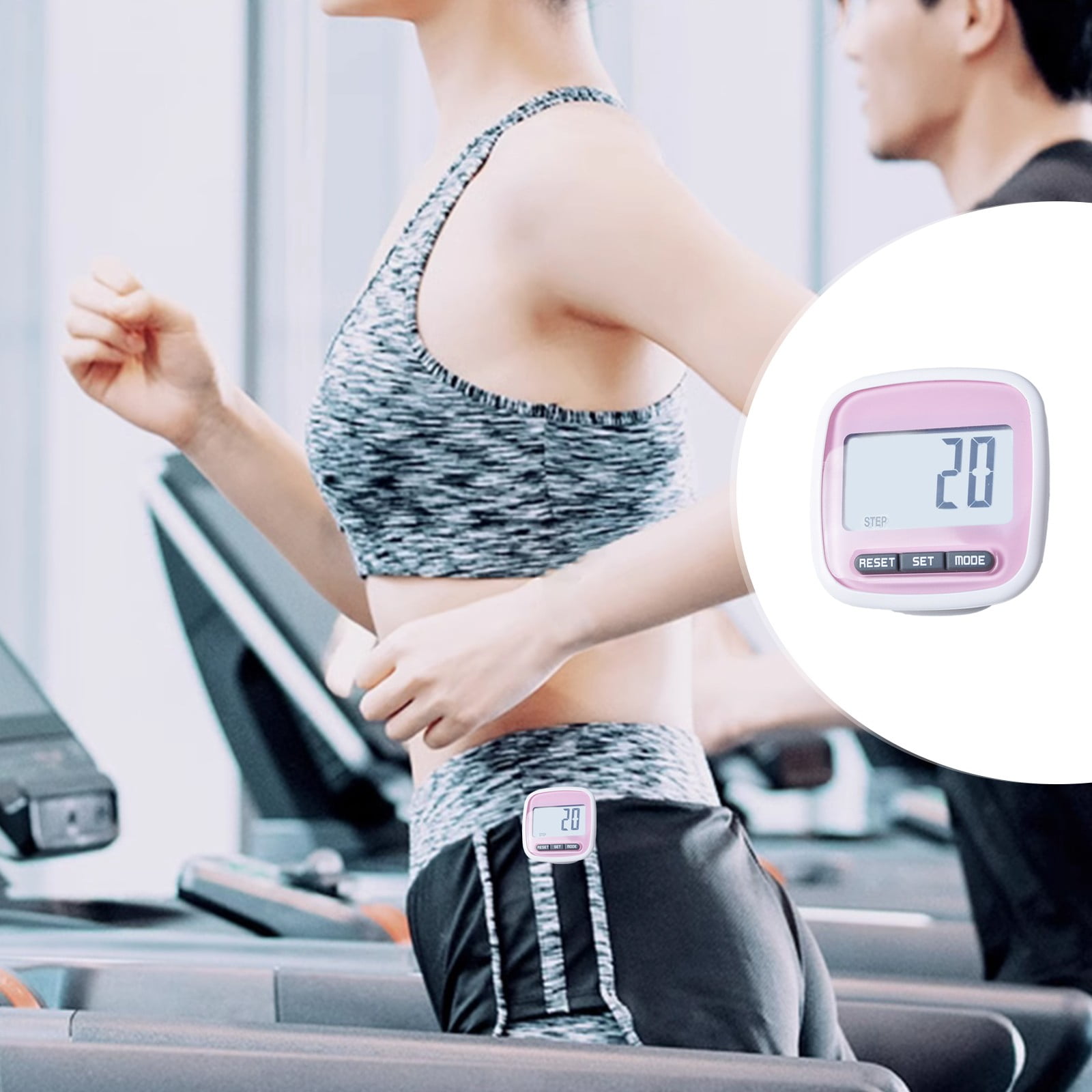 Large Screen Pedometer - Step Counter with Calorie Tracker, Accurate ...