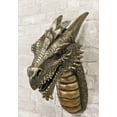 Large Sculptural Golden Warlock Drake Leviathan Saurian Devil Dragon ...