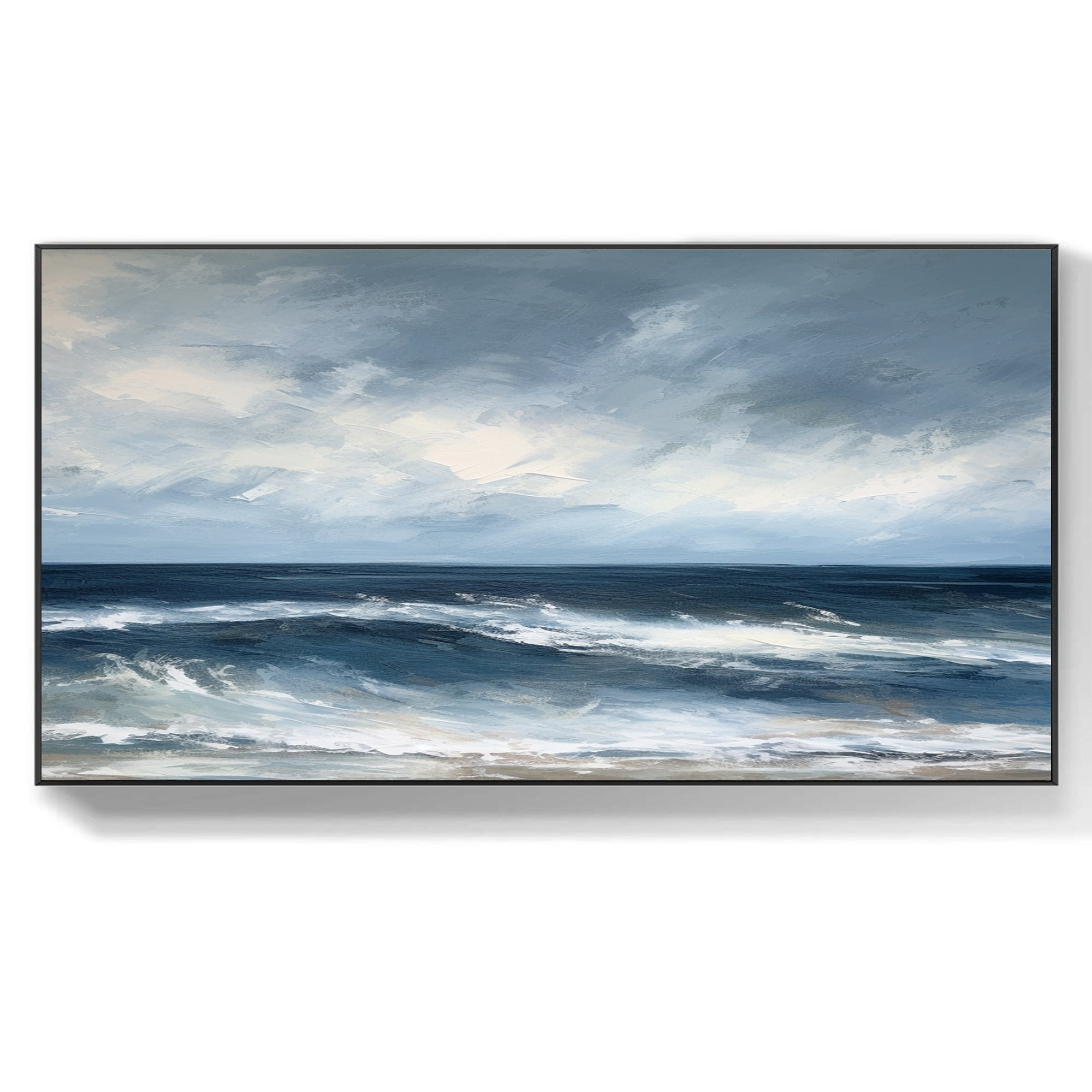 Large Sea Abstract Landscape Painting Seascape Oil Painting Abstract ...
