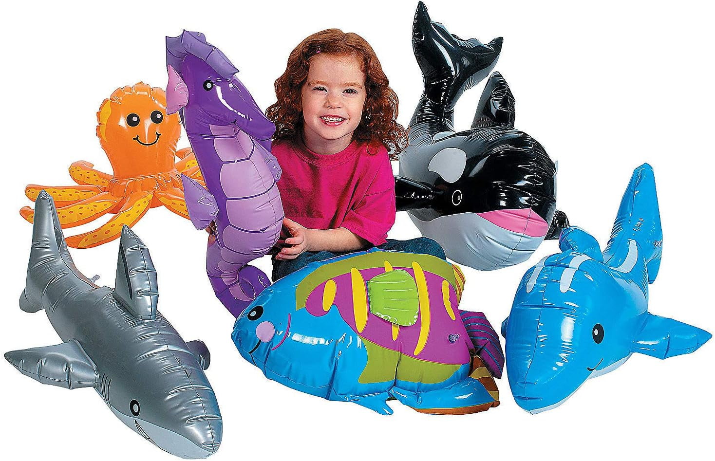 Large Under The Sea Inflatables Party Favors and Decor, Includes a ...