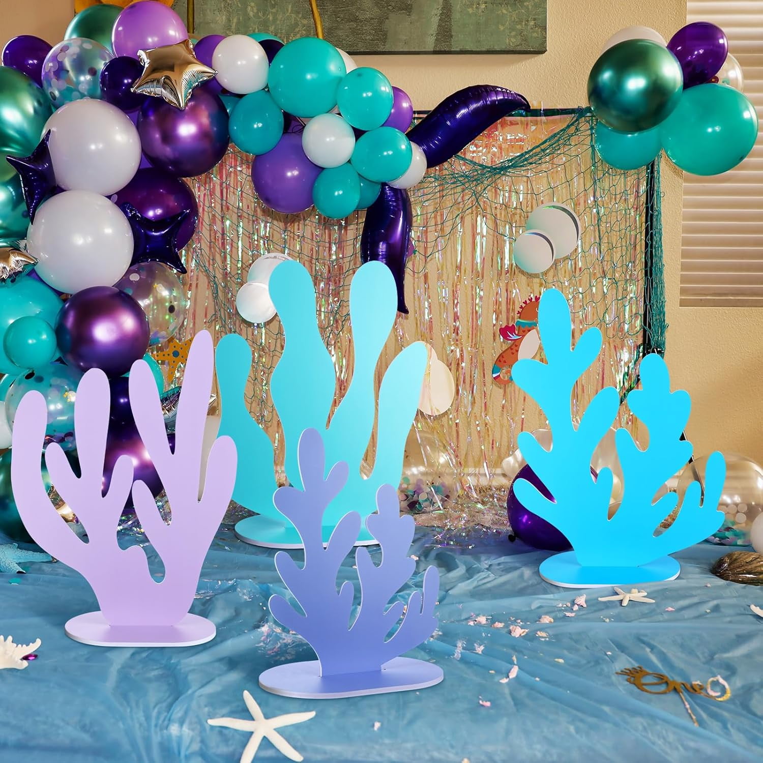 Large Under the Sea Mermaid Party Decor Set, Mermaid Birthday Baby ...