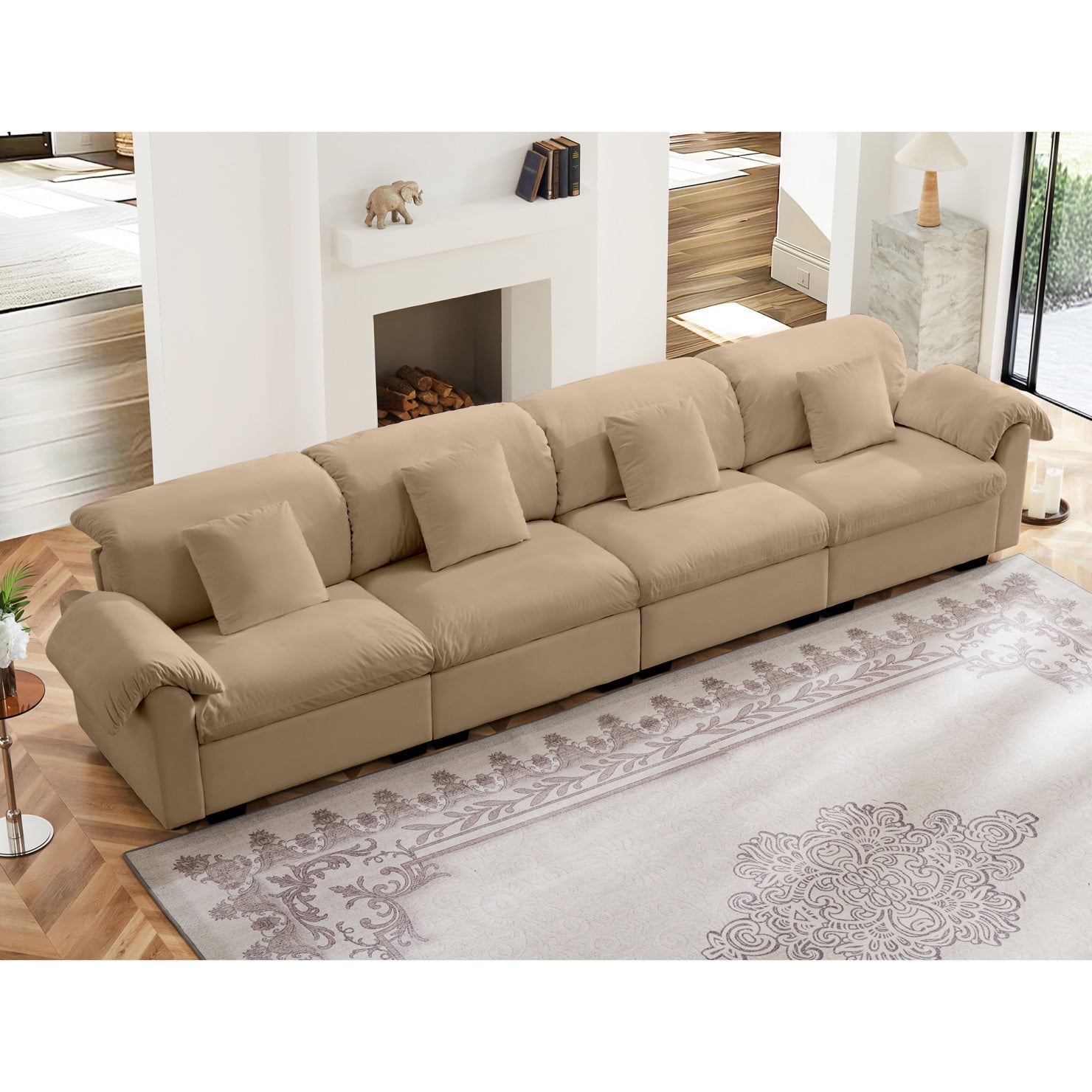 Large Sectional Sofa Modular Deep Seat Sofa Couch with Storage Seats ...