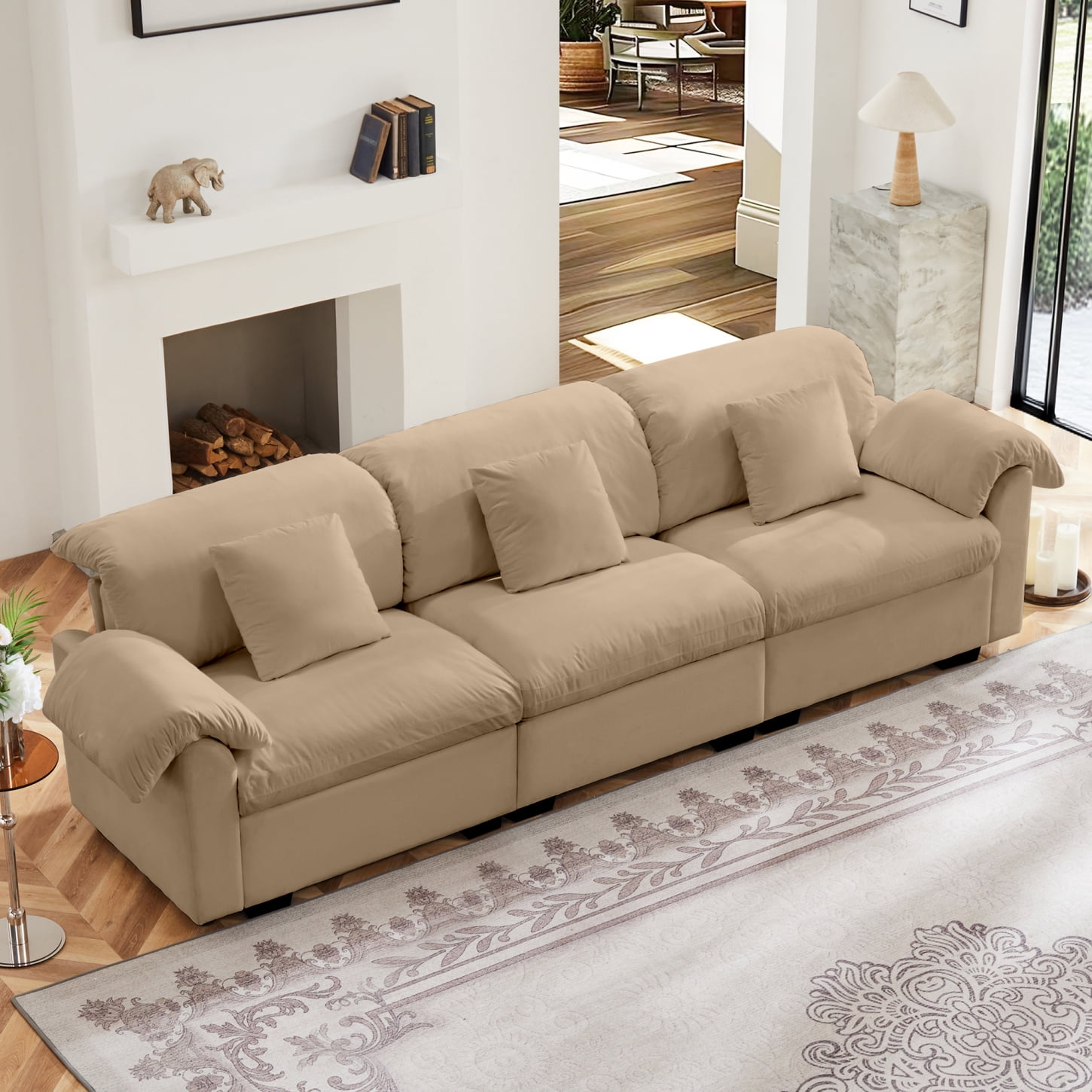Large Sectional Sofa Modular Deep Seat Sofa Couch with Storage Seats ...