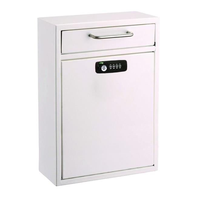 AdirOffice ALHI63104WHIKC Large Secure Drop Box Wall Mounted Locking ...