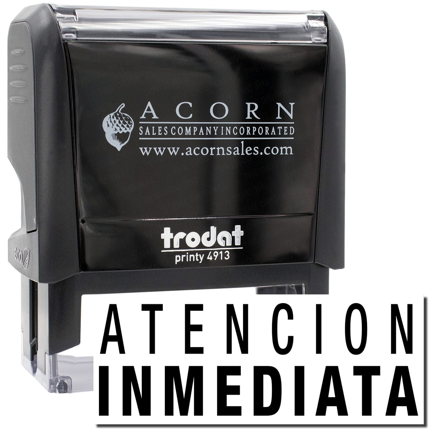 Large Self-Inking Atencion Inmediata Stamp, Trodat Printy 4913, Press ...