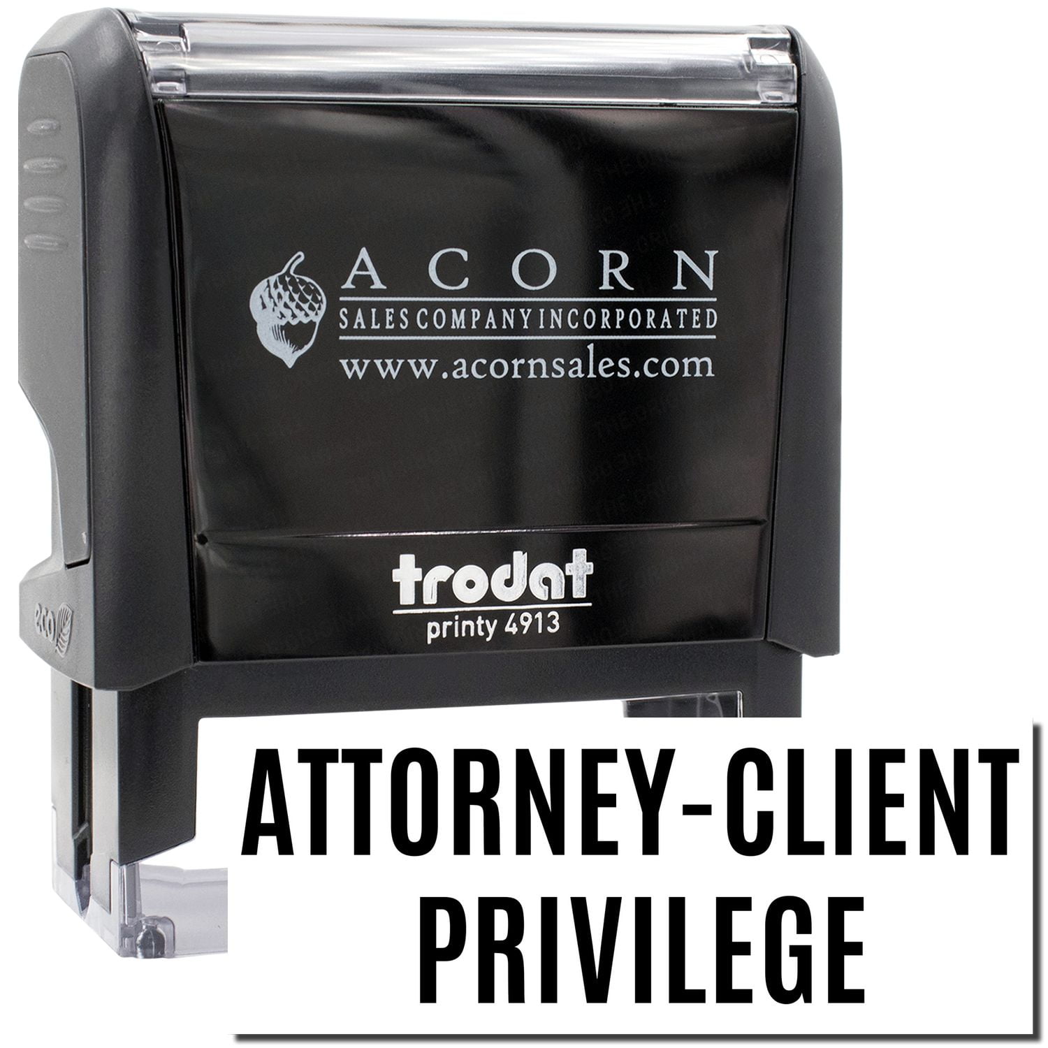 Large Self-Inking Attorney-Client Privilege Stamp, Trodat Printy 4913 ...