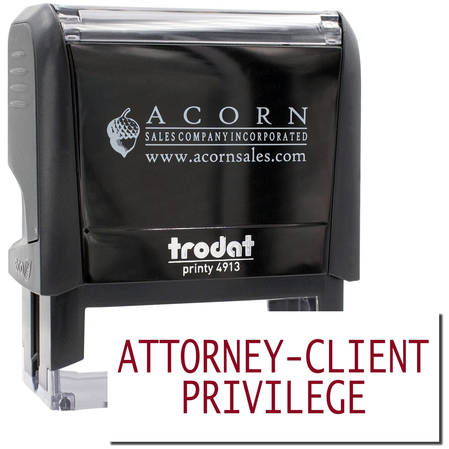 Large Self-Inking Attorney Client Privilege Stamp, Trodat Printy 4913 ...