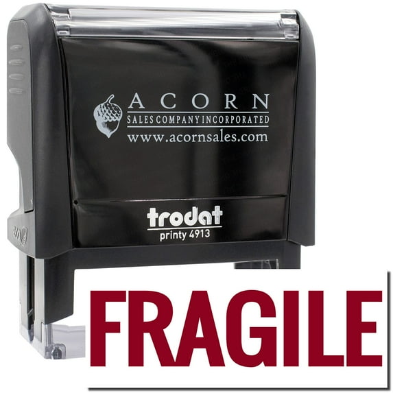 Large Self-Inking Bold Fragile Stamp, Trodat Printy 4913, Press and ...