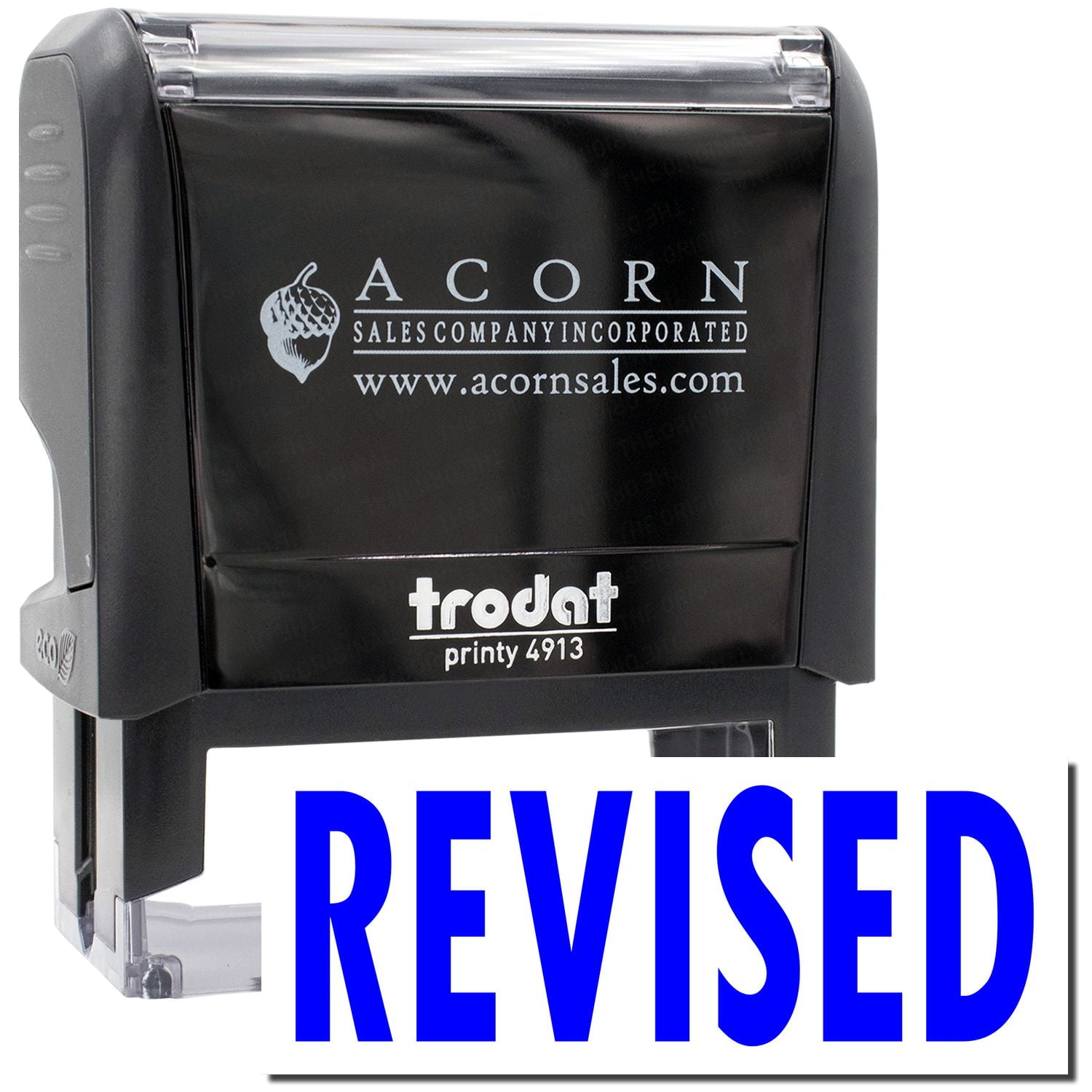 Large Self-Inking Bold Revised Stamp, Trodat Printy 4913, Press and ...