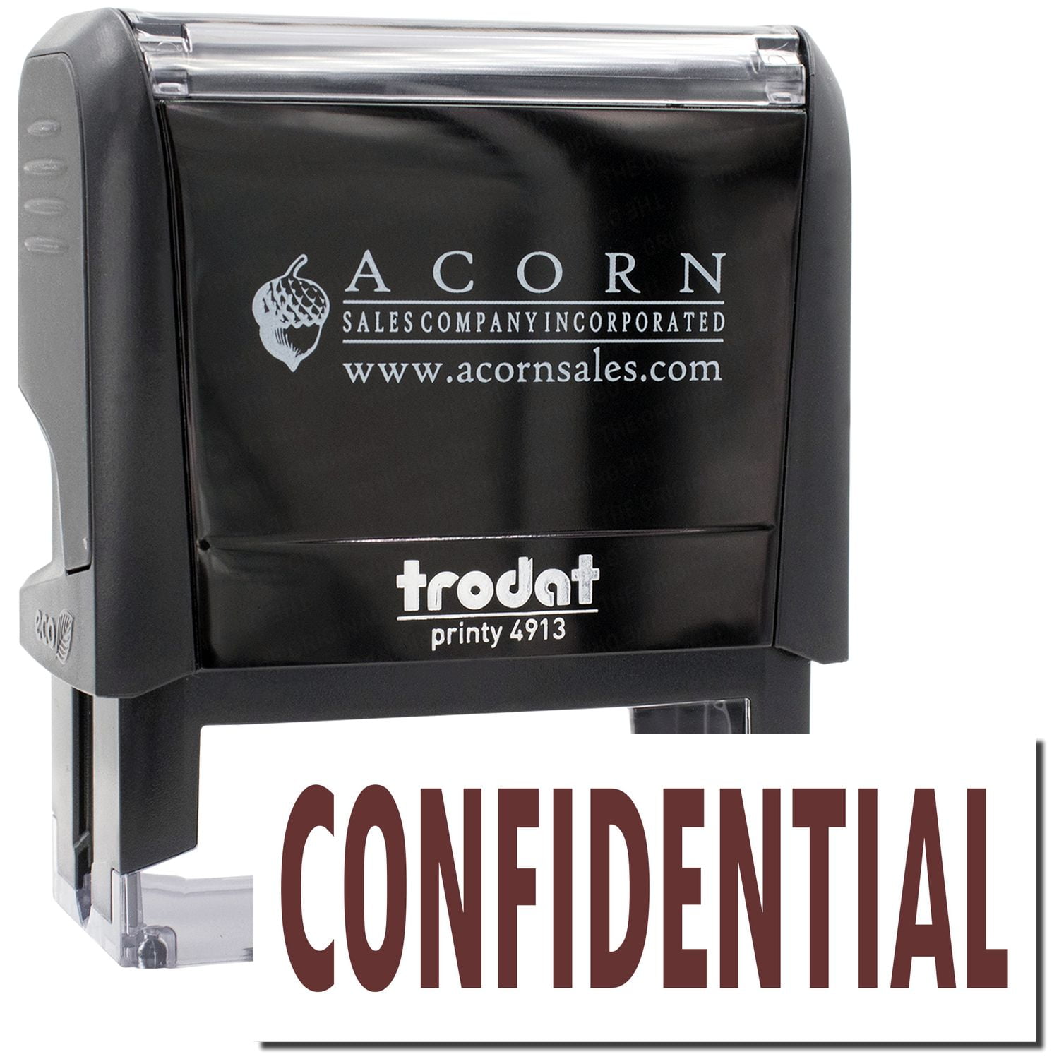 Large Self-Inking Confidential Stamp, Trodat Printy 4913, Press and ...