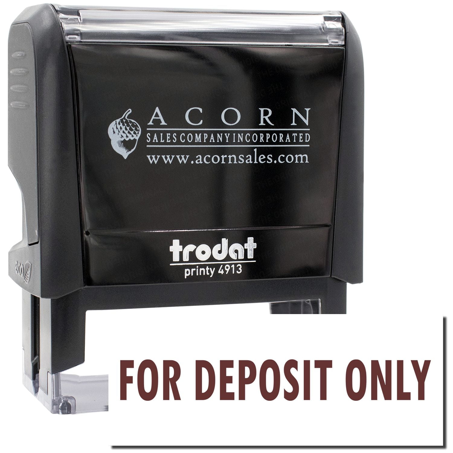 Large Self-Inking For Deposit Only Stamp, Trodat Printy 4913, Press and ...
