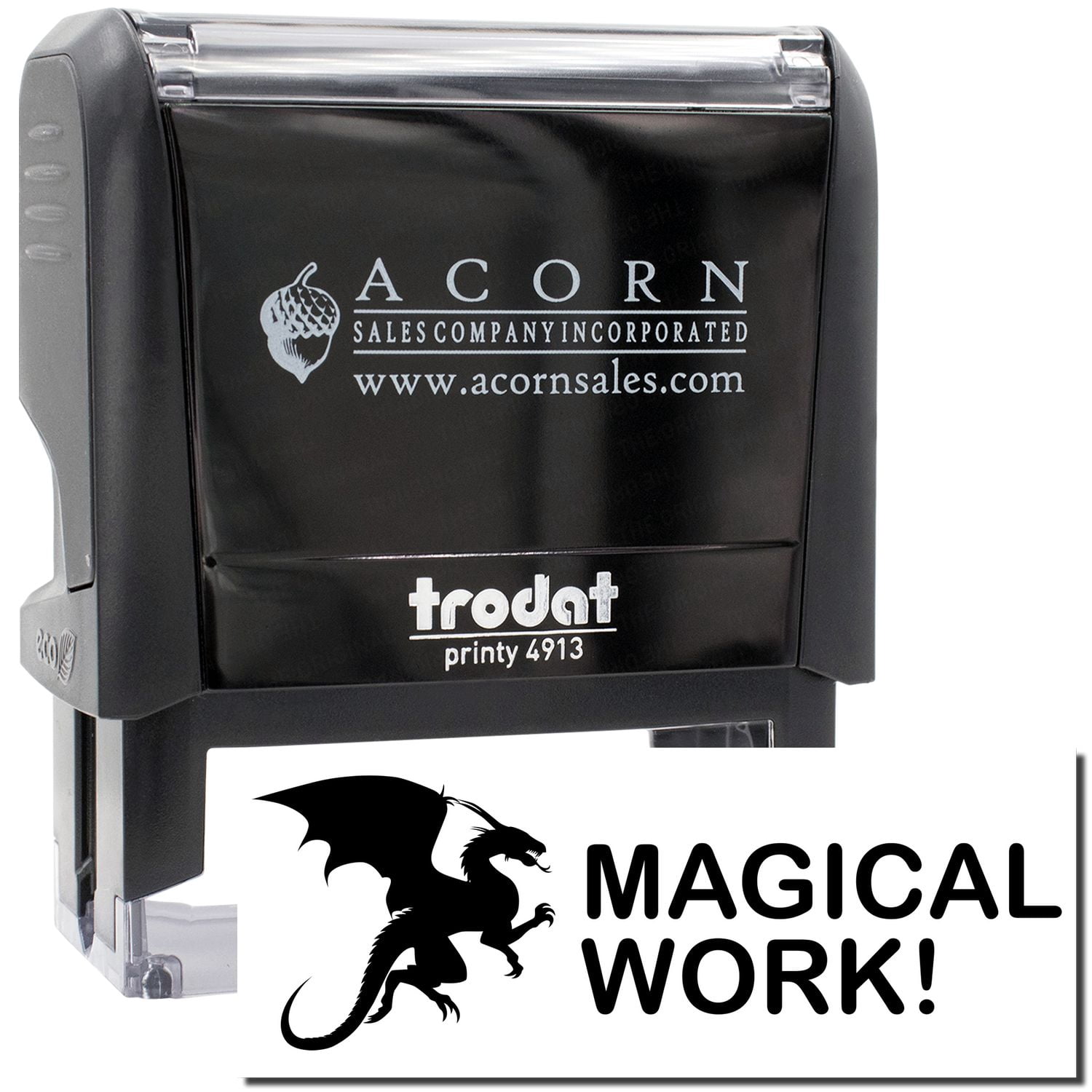 Large Self-Inking Dragon Magical Work Stamp, Trodat Printy 4913, Press ...