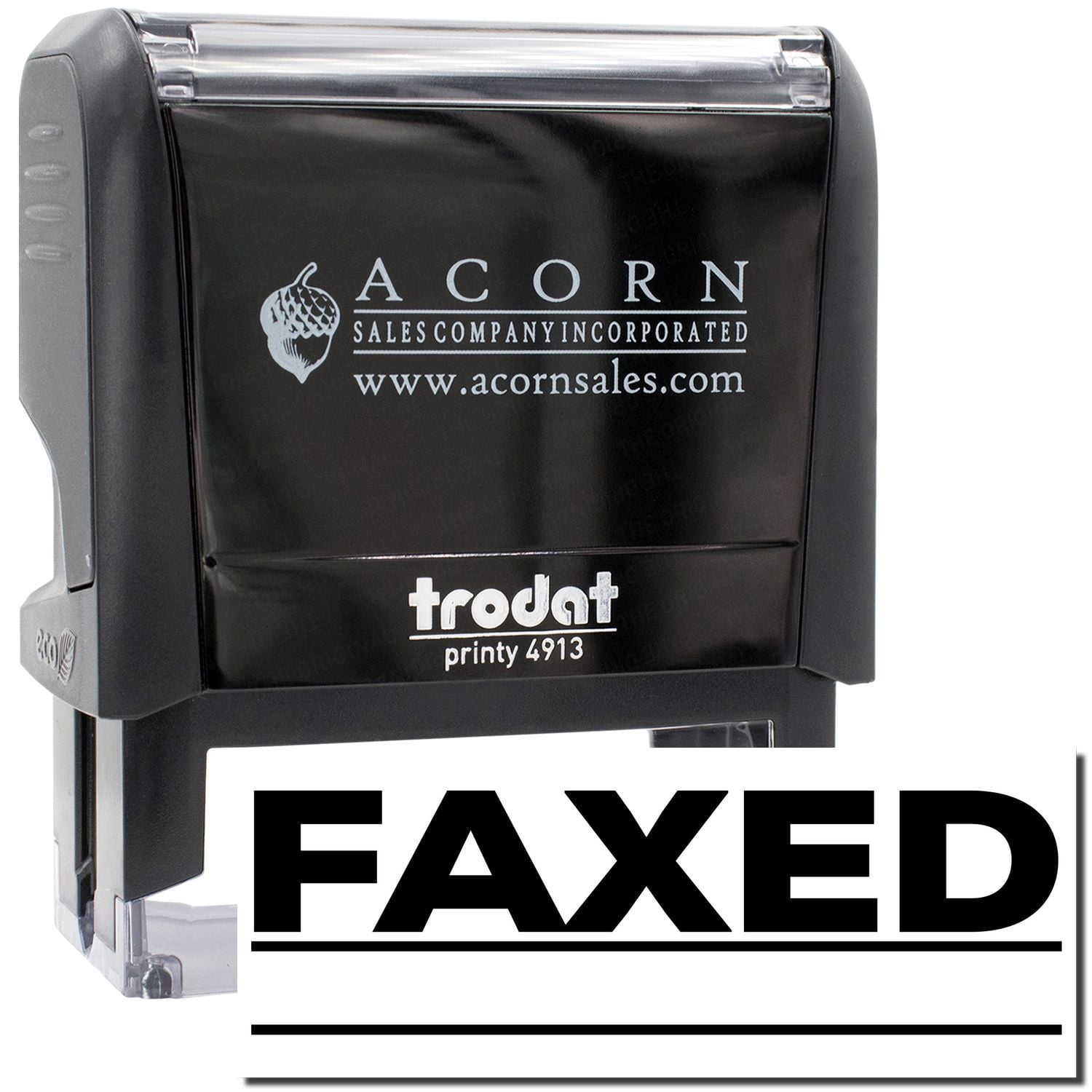 Large Self-Inking Faxed with Line Stamp, Trodat Printy 4913, Press and ...