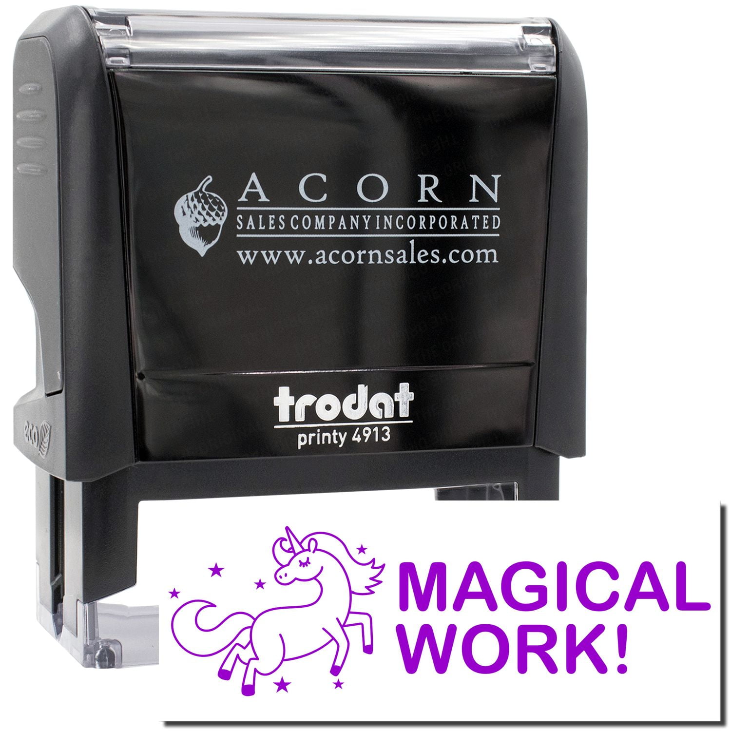 Large Self-Inking Magical Work Stamp, Trodat Printy 4913, Press and ...