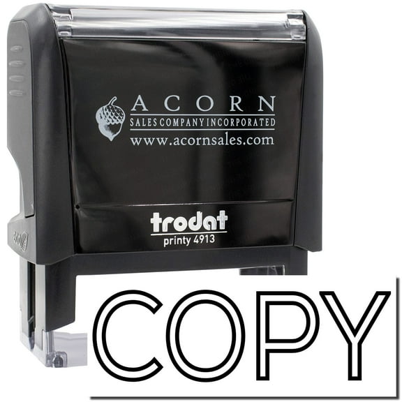 Large Self-Inking Review and Sign Stamp, Trodat Printy 4913, Press and ...